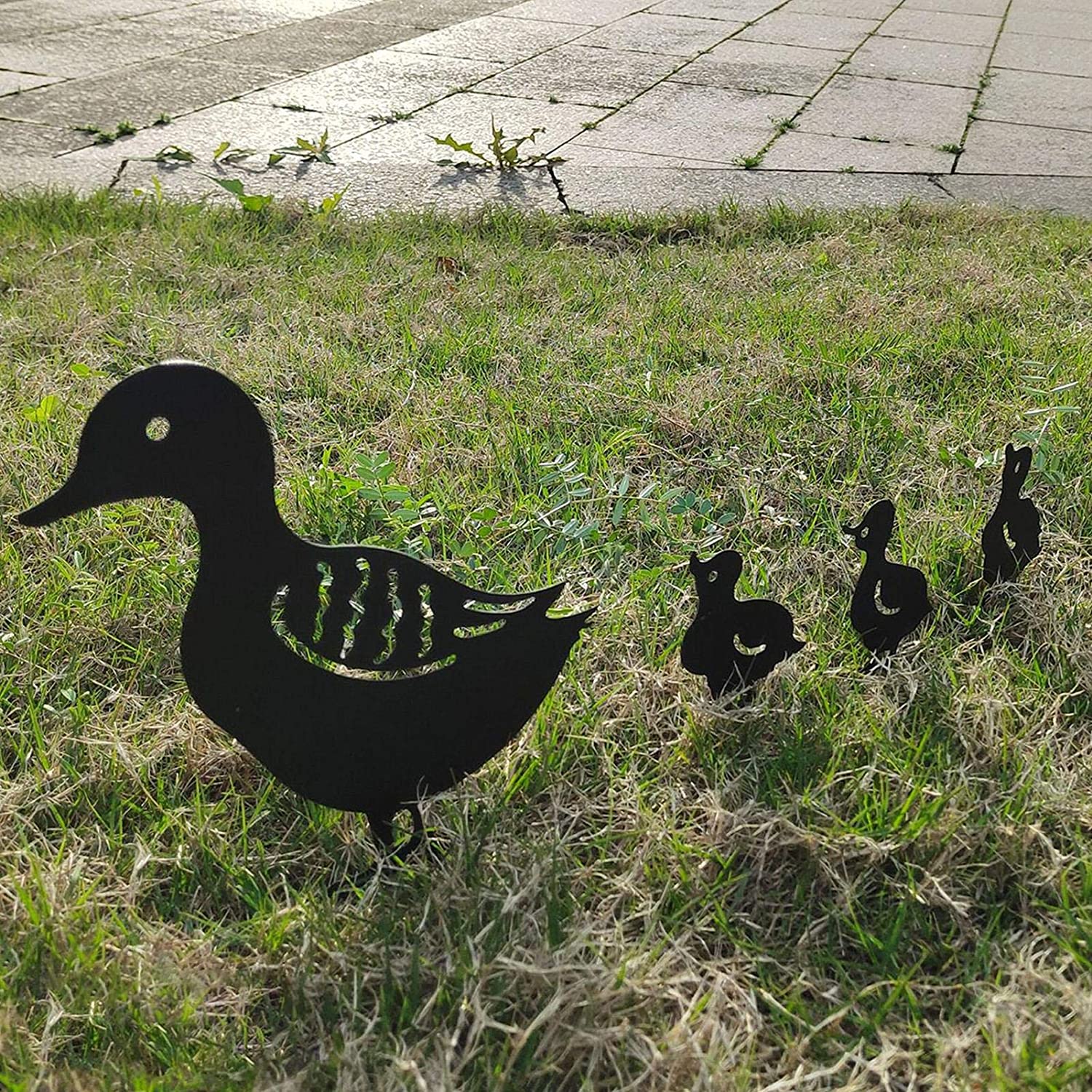 Set 4 Decoratiuni de gradina, Model rata, Negru - eMAG.ro