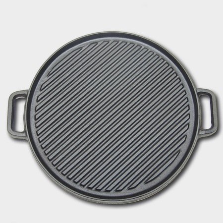 Placa pentru gratar/aragaz electric, Fonta, 30cm, Gri - eMAG.ro