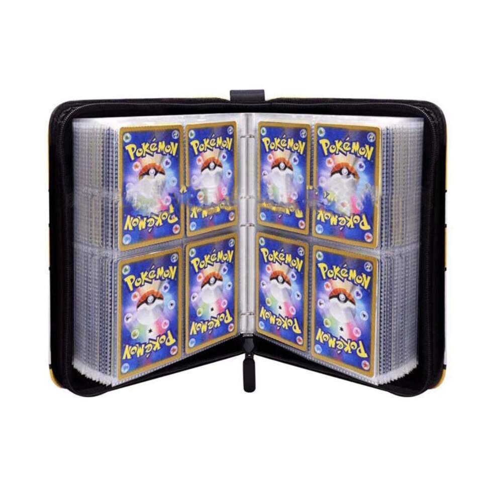 Organizator de carduri Pokemon, 400 de buzunare, Rosu/Alb - eMAG.ro