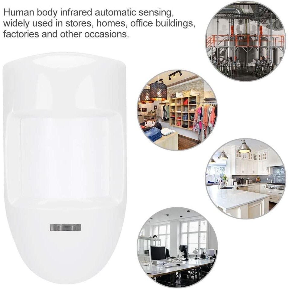 Alarma cu senzor de miscare/infrarosu PIR, 12 V, Alb - eMAG.ro