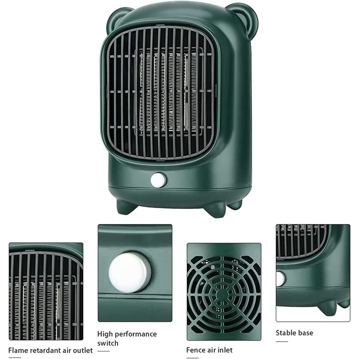 Incalzitor electric portabil, 500W, Verde - eMAG.ro