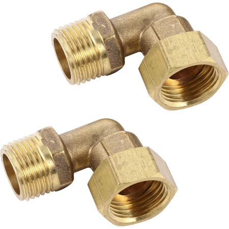 Conector teava instalatii sanitare, Cupru, 90 grade, 2 buc, Auriu - eMAG.ro