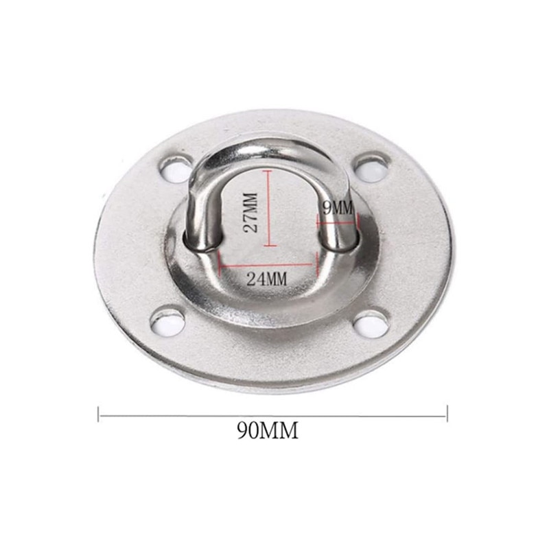 Carlig cu carabina suspendare tavan, Inox, 100 kg, Argintiu - eMAG.ro