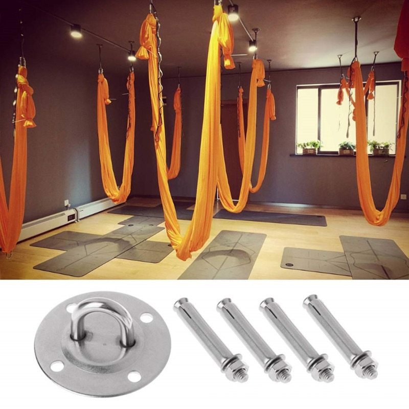 Carlig cu carabina suspendare tavan, Inox, 100 kg, Argintiu - eMAG.ro