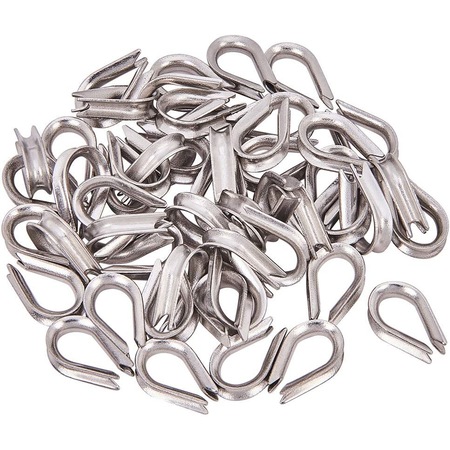 Set 50 cleme fixare cabluri, Inox, 20x11.5mm, Argintiu - eMAG.ro