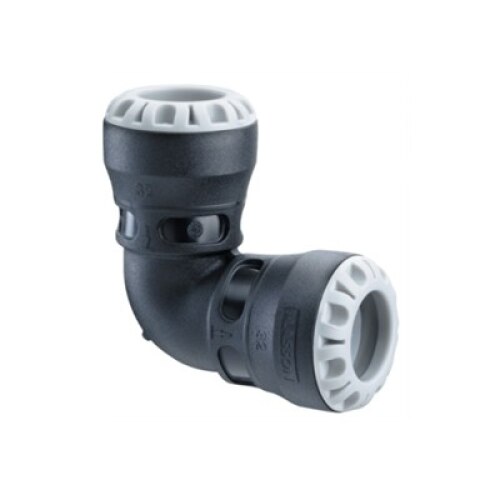 Cot de 90°, Plasson, 106 mm, Negru/Alb - eMAG.ro
