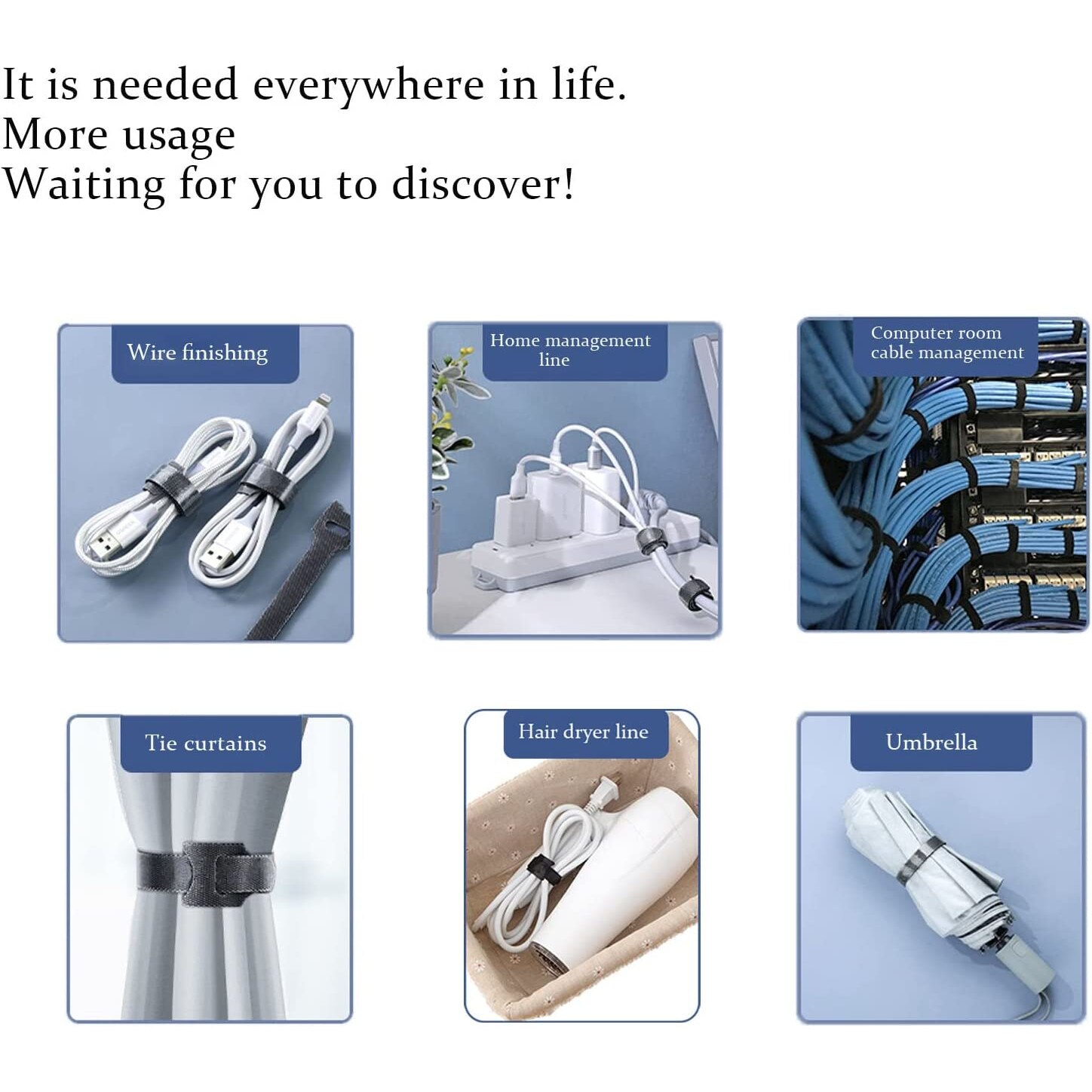 Set 100 coliere cabluri, Nylon, 15 cm, Negru - eMAG.ro