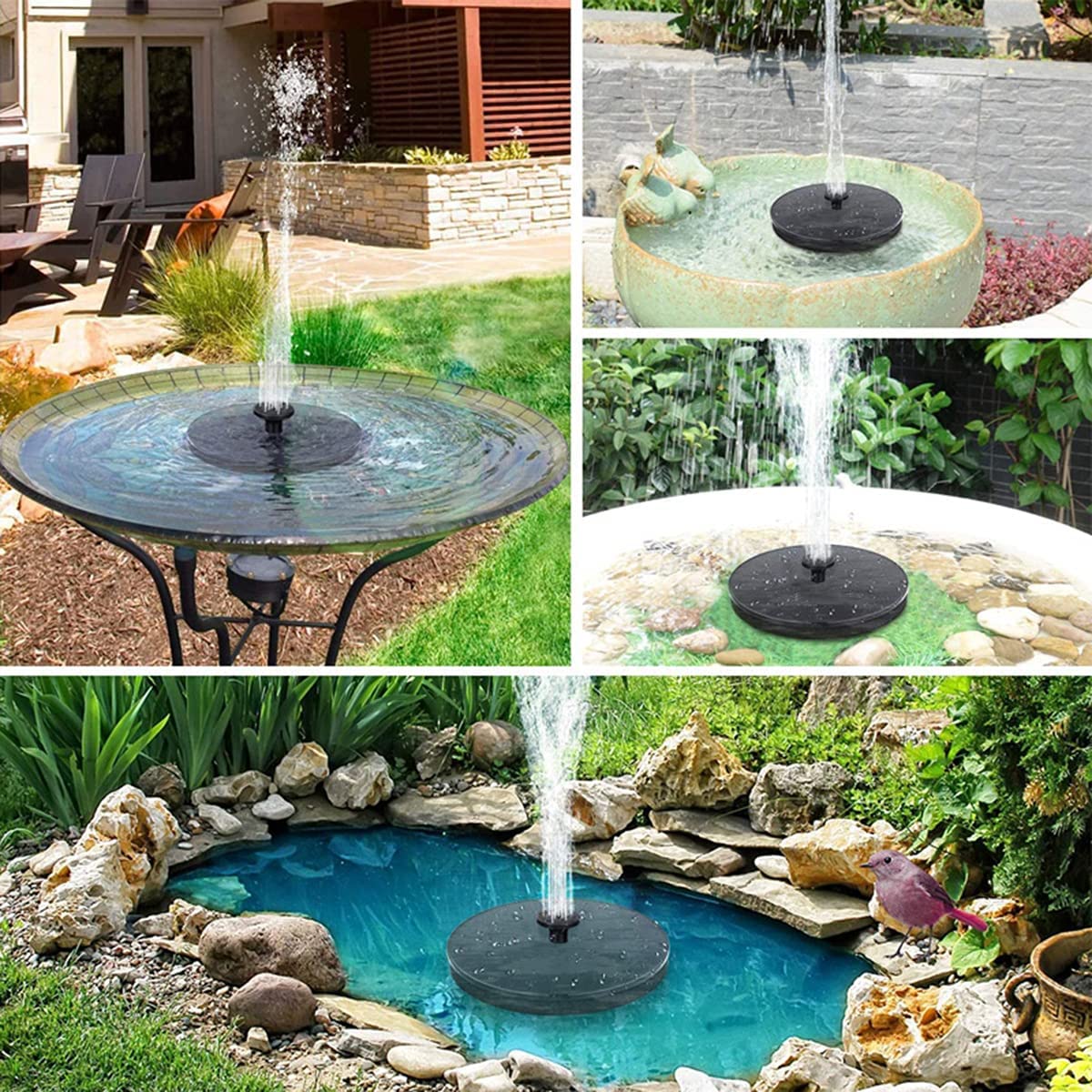 Pompa solara de apa pentru gradina, Negru - eMAG.ro