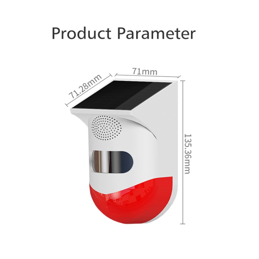 Alarma wireless solara, Senzor miscare, 120 dB - eMAG.ro