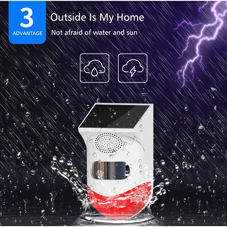Alarma wireless solara, Senzor miscare, 120 dB - eMAG.ro