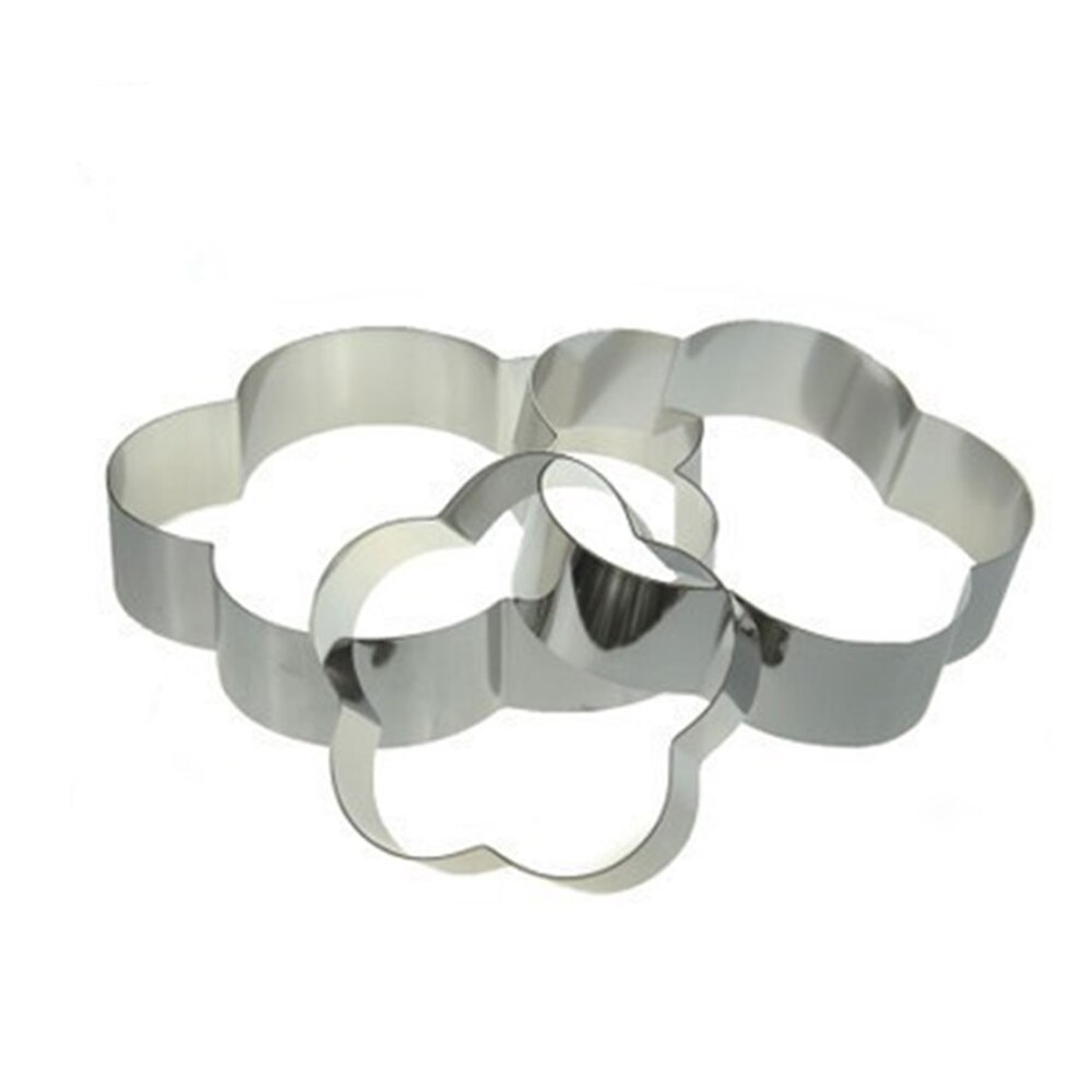 Set 3 forme prajituri, Inox, Argintiu - eMAG.ro