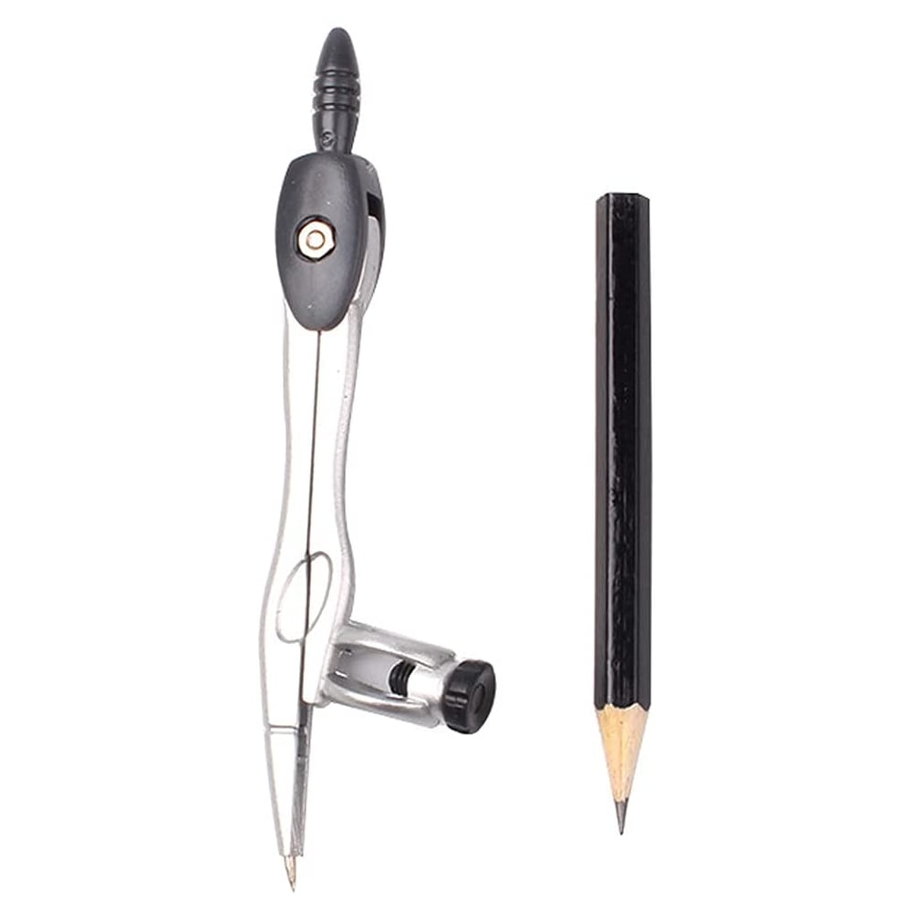 Compas, Metal, Argintiu/Negru - eMAG.ro