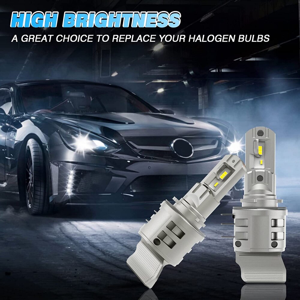 Set 2 leduri H15 ALL IN ONE pentru far auto 42W, 12V, 8000 Lumeni - V9S ...