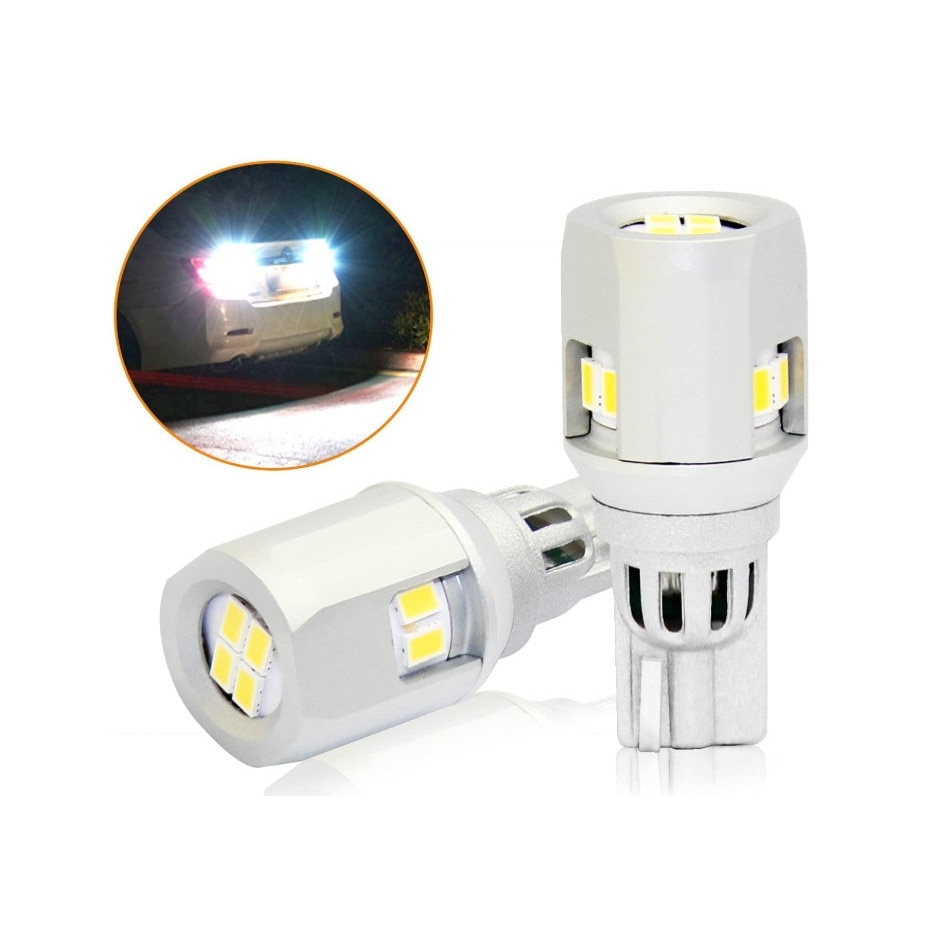 Set 2x Led Auto Canbus T15 W16W 10 Smd 3020 12V - 4KH-T15-W - eMAG.ro