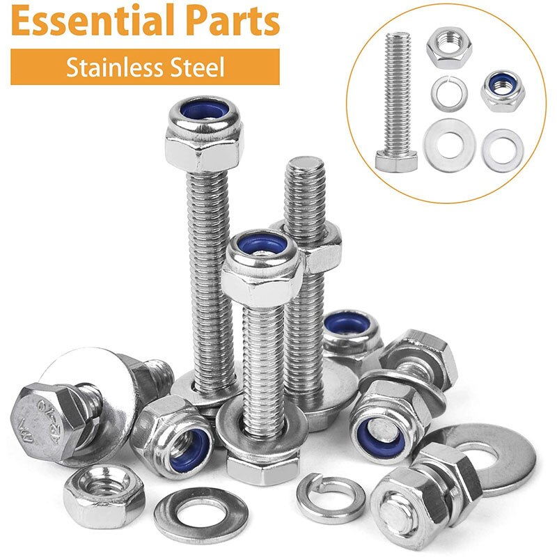 Set 390 suruburi, Inox, Argintiu - eMAG.ro