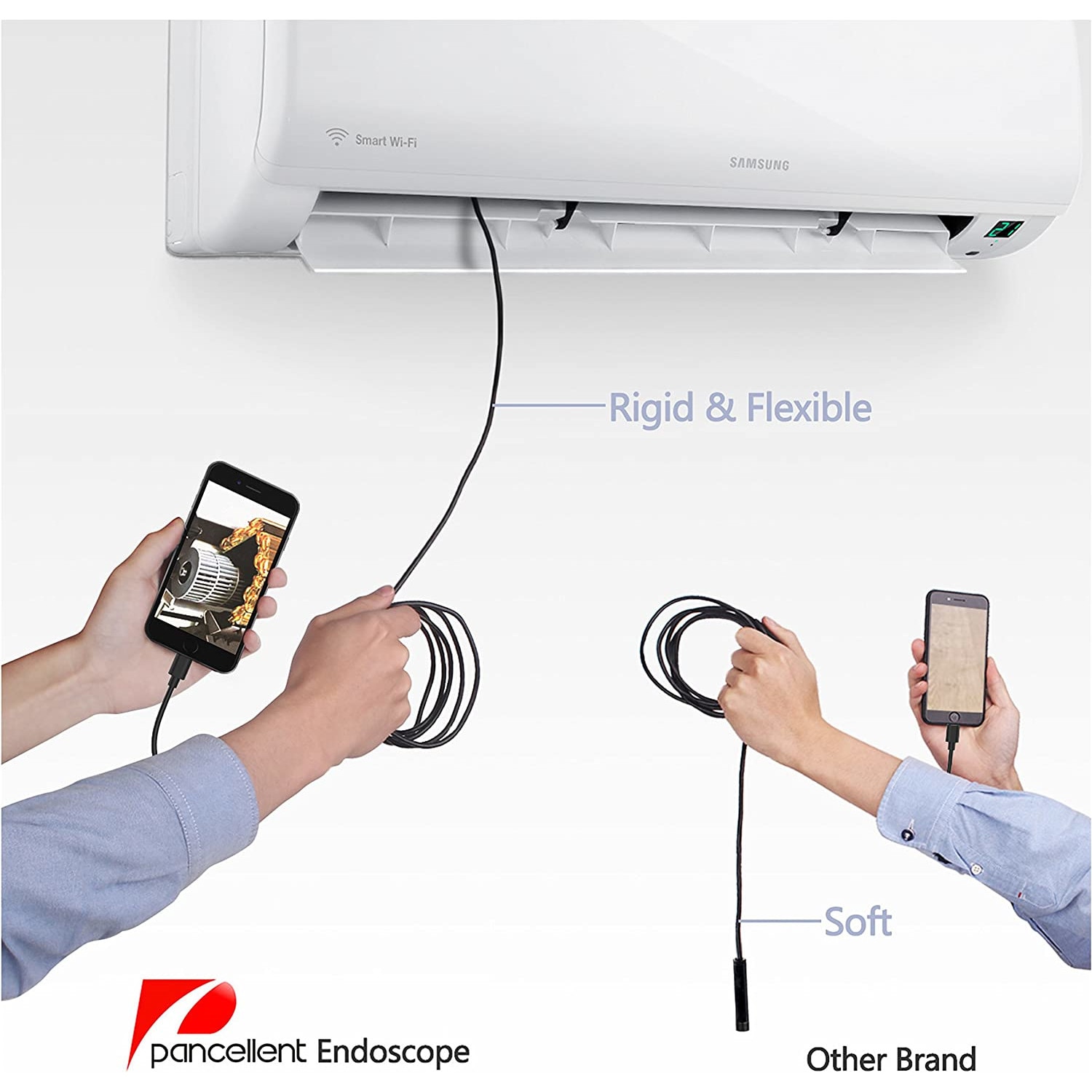 Camera endoscop, Cablu 5 metri, 6 LED, 5 mm, Rezistent la apa IP67 ...