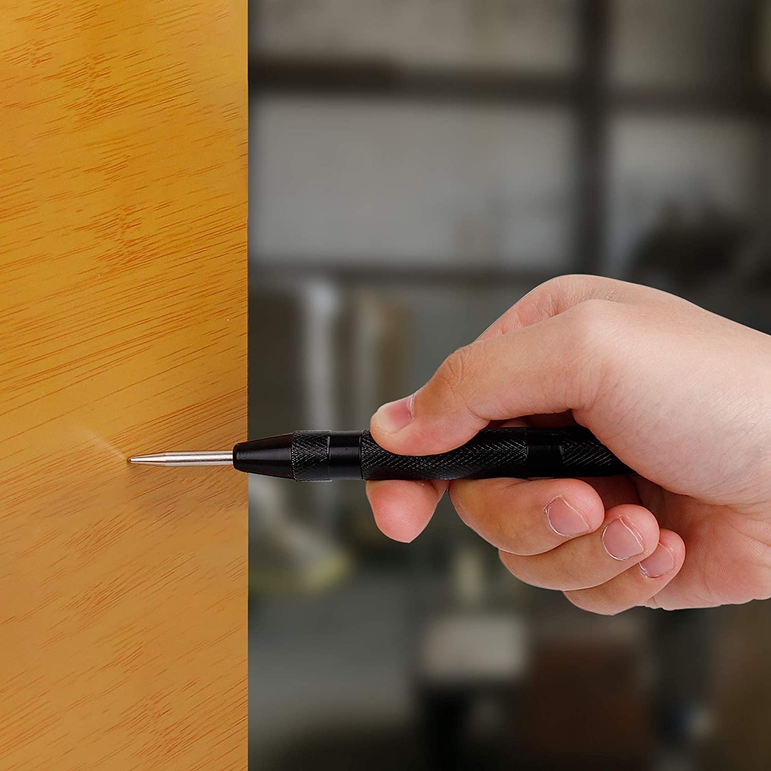 Set 7 poansoane centrale automate cu impact reglabil, Otel/Alama - eMAG.ro