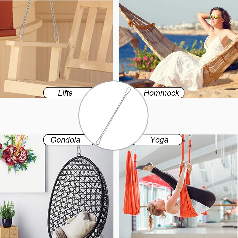 Lant prelungitor pentru scaune si hamace suspendate, cu doua carabine ...