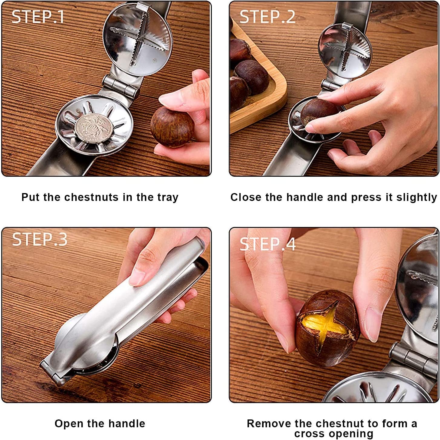 Cleste de castane, Inox - eMAG.ro