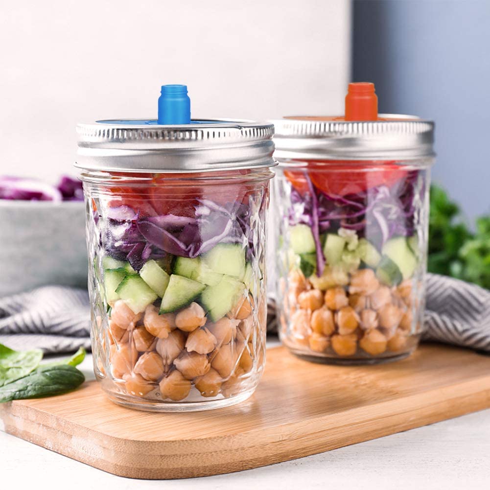 Set 5 capace de borcane, Silicon, Multicolor - eMAG.ro