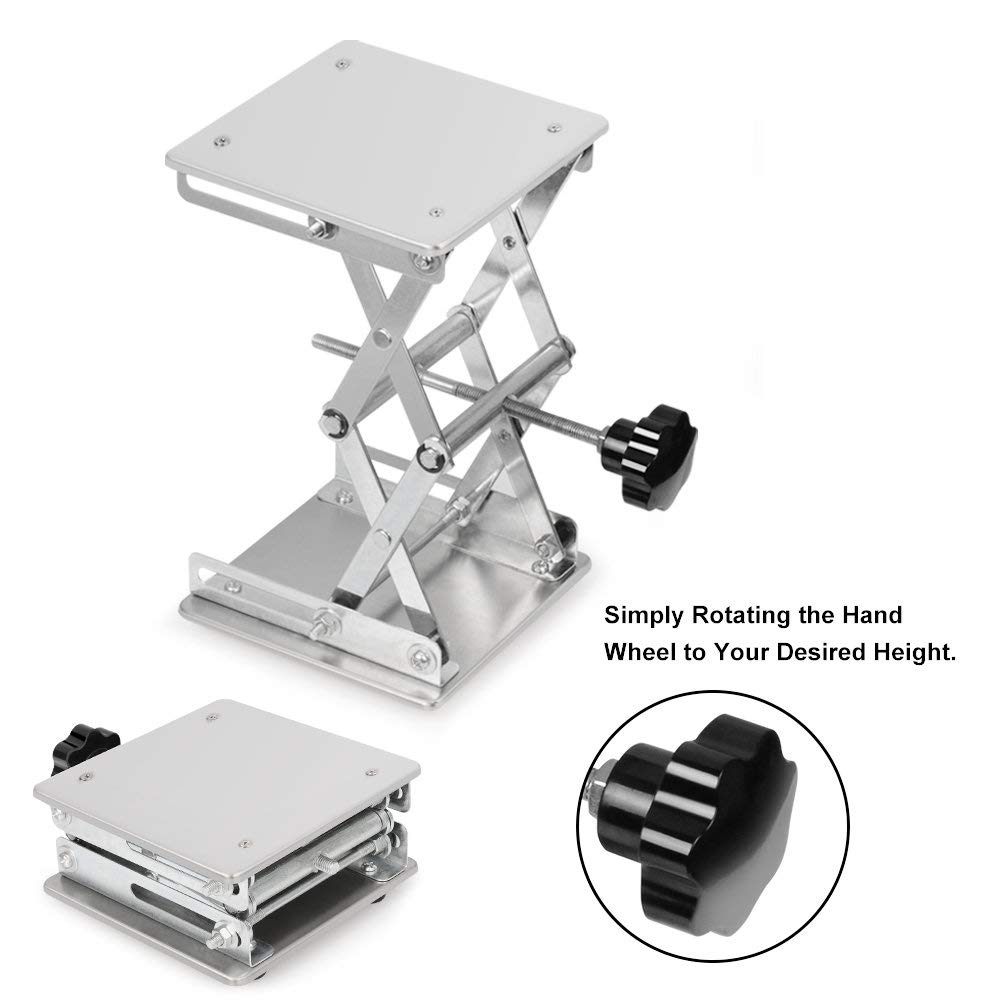 Masa de ridicare de laborator, Inox, 150x150 mm, Argintiu - eMAG.ro