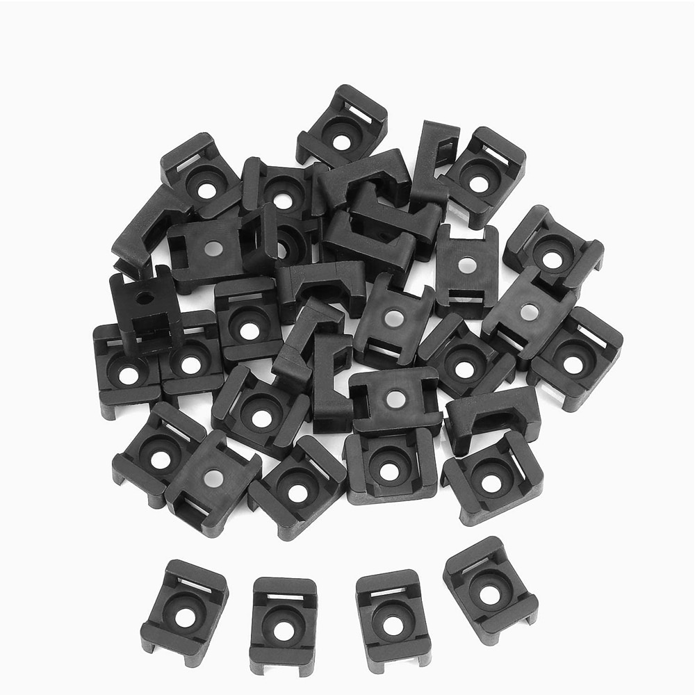 Set 500 suporturi prindere cabluri, 22.6x15.9mm, Negru - eMAG.ro