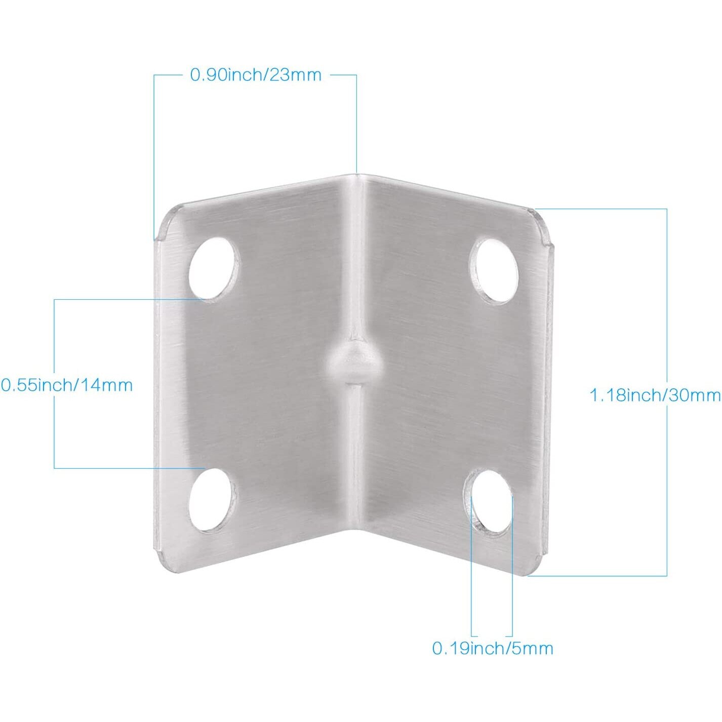 Set 100 suporturi coltare din otel inoxidabil, 90 grade, rezistente ...