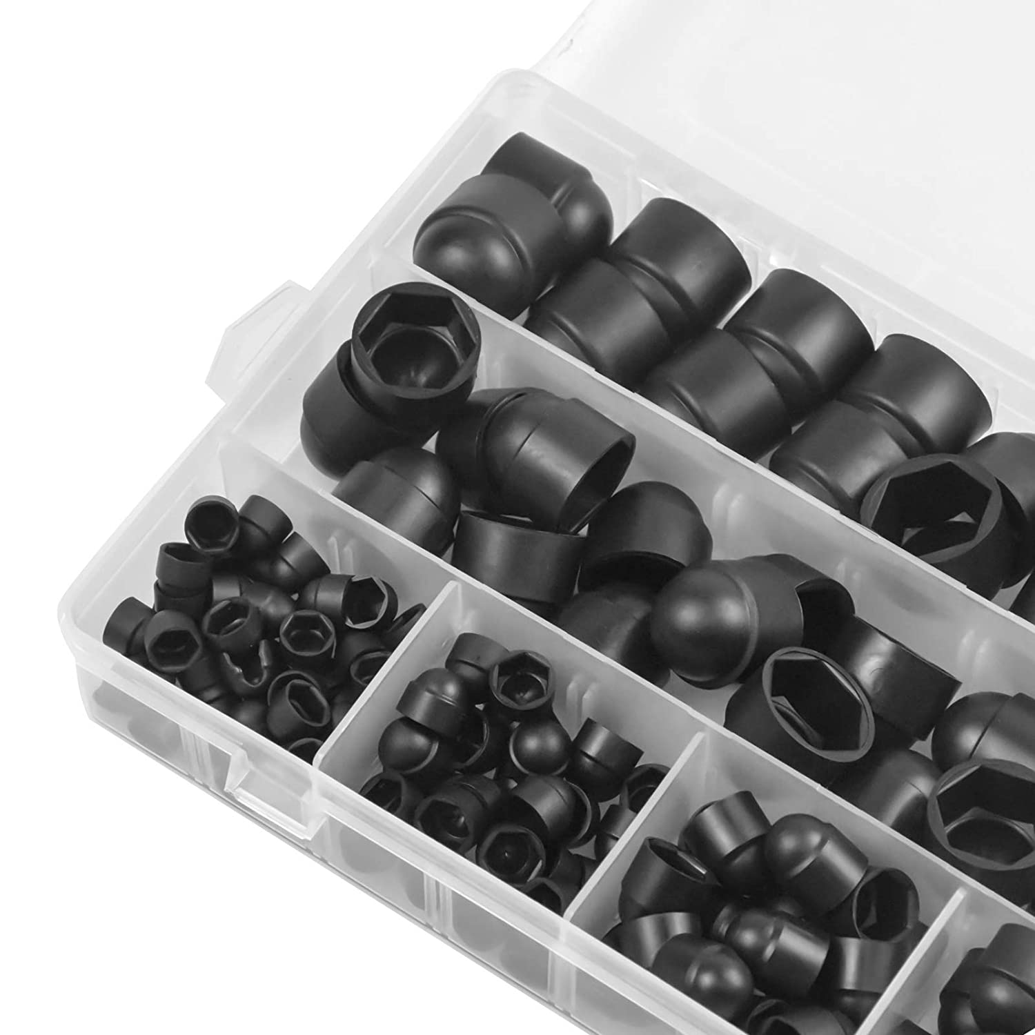 Set 145 capace suruburi, Plastic, Negru - eMAG.ro