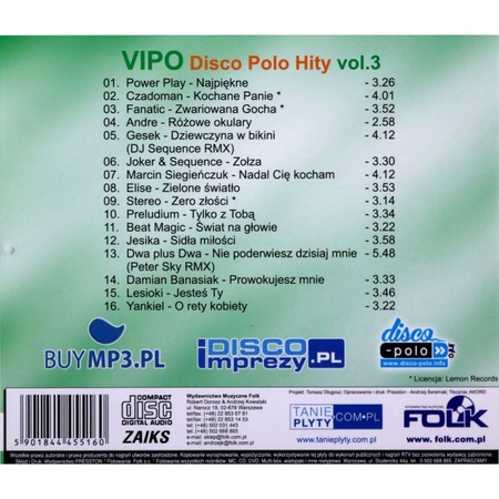 Vipo - Disco Polo Hity vol. 3 [CD] - eMAG.ro