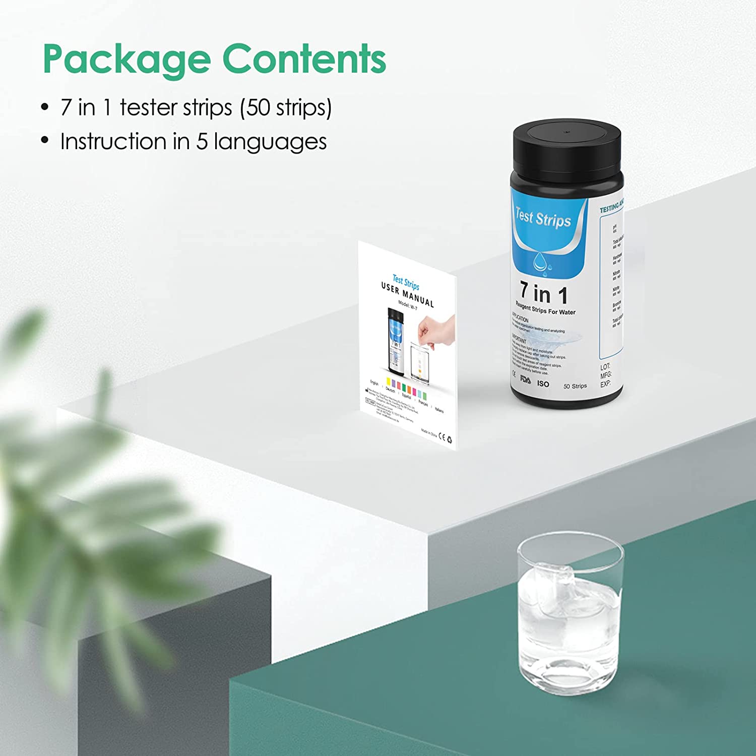 Set 50 benzi de testare PH pentru piscina - eMAG.ro