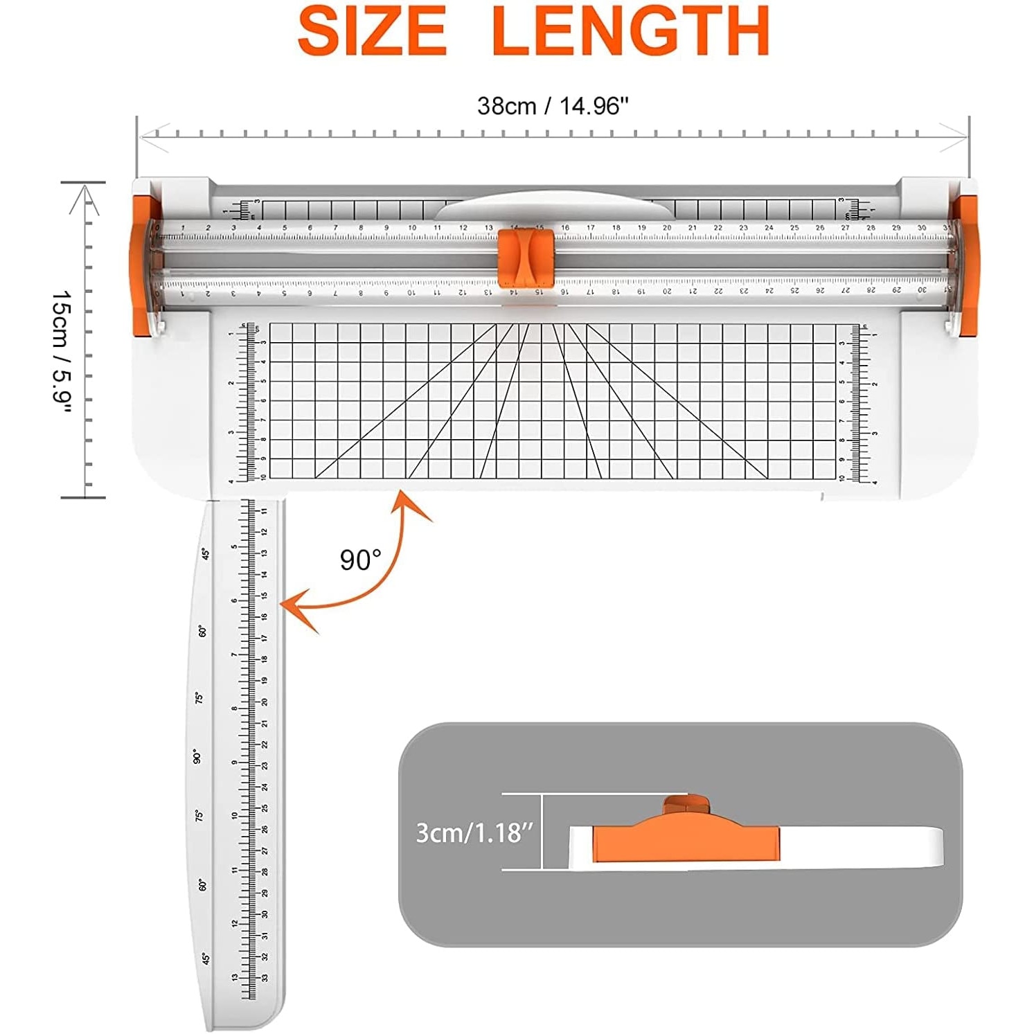 Trimmer hartie, Titan, A4, 12 inchi, Argintiu - eMAG.ro