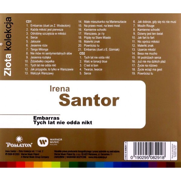 Irena Santor: Złota Kolekcja Vol. 1 & Vol. 2 (Edycja Limitowana) [2CD] - eMAG.bg