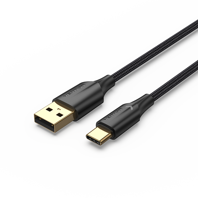 Cablu de date cu fir de nylon USB 2.0 la USB-C, 3A, 1.5 metri, Vention ...