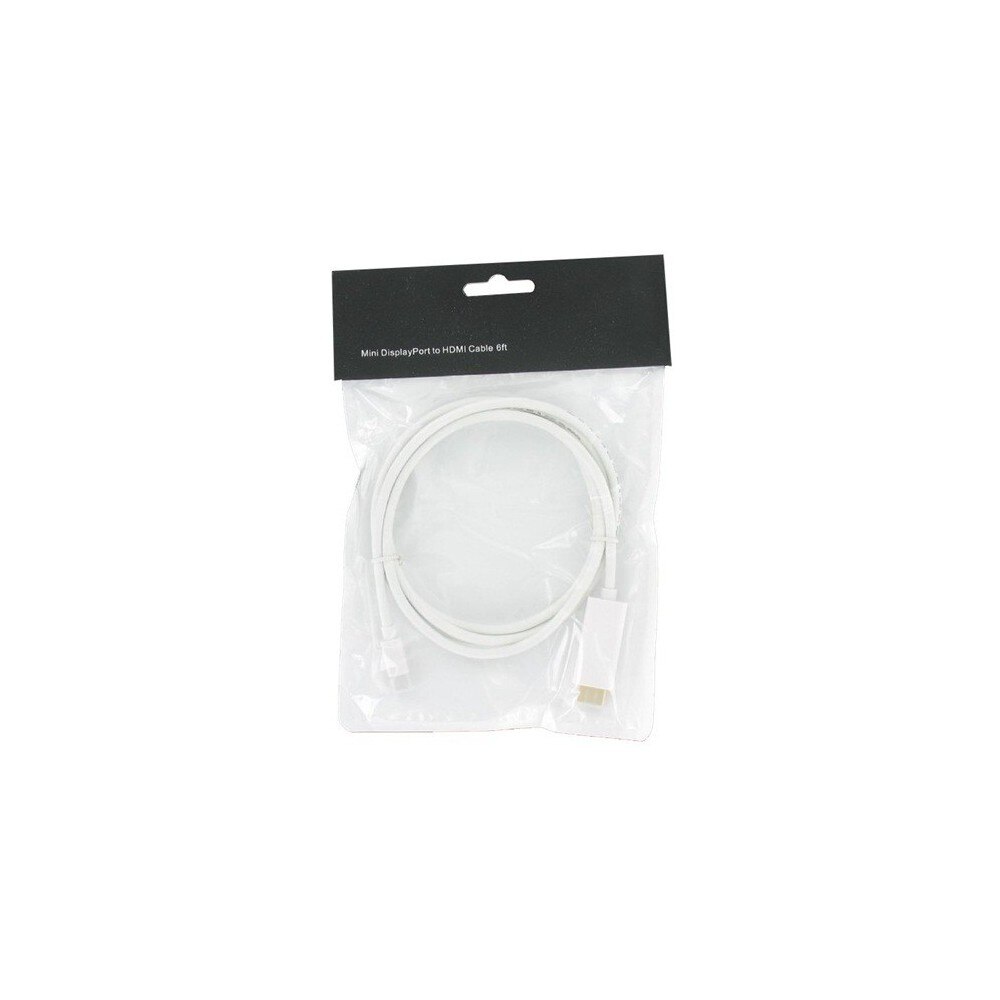 Кабел mini displayport към hdmi мъжки Бял 1.8м - eMAG.bg