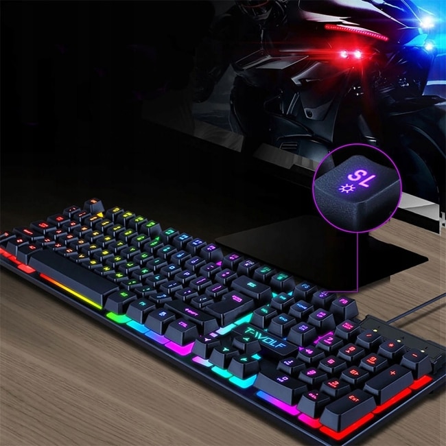 Tastaura gaming mecanica CLASStitude, iluminare RGB, blue switch, cu ...