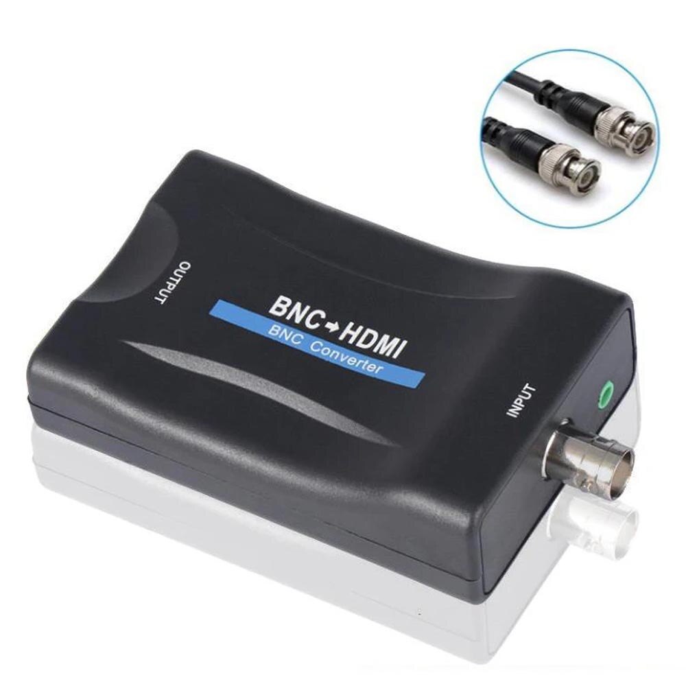 Adaptor convertor BNC-HDMI, Pentru camera cu iesire BNC analogica, Negru - eMAG.ro