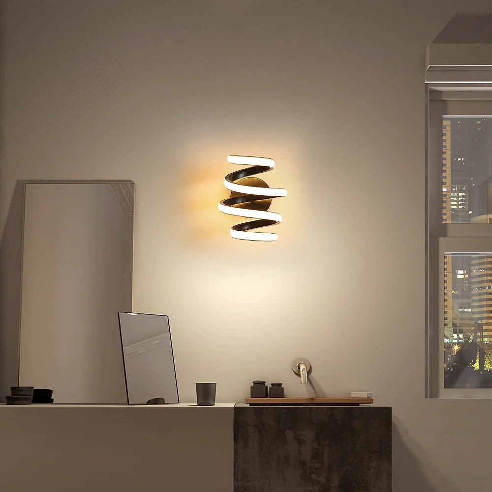 Стенна лампа, Comely, Алуминий, 220 V, 21W, Черна - eMAG.bg