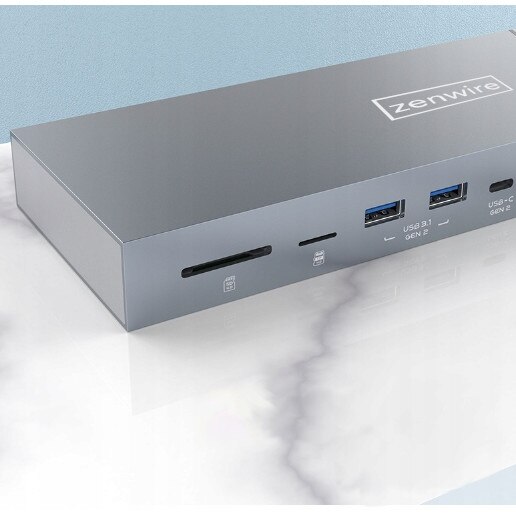 USB-C 16in1 Display Link Docking Station, Zenwire, 2x HDMI 4K + 2x ...