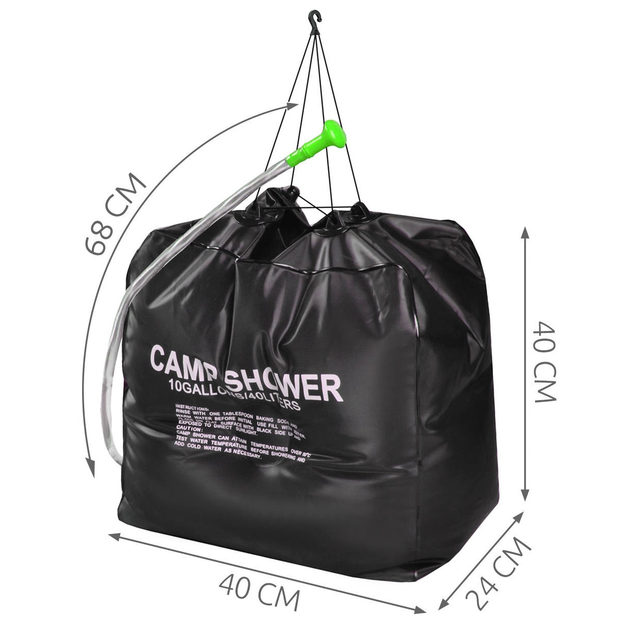 Dus Solar pentru Camping "LikeSmart Camp Shower", capacitate 40L ...