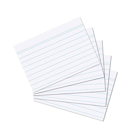 Index cards A6 dictando, 100buc, Herlitz - eMAG.ro