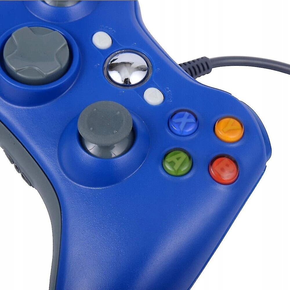 Gamepad pad pentru PC Xbox 360 Consola Vibration Blue - eMAG.ro