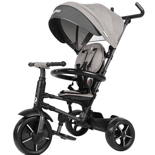 Tricicleta Qplay Rito Coccolle Star Gri - eMAG.ro