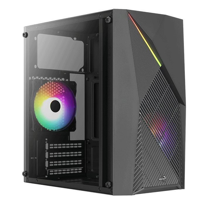 Carcasa pentru computer Aerocool Raider Mini-G-BK-v1 RGB - eMAG.ro