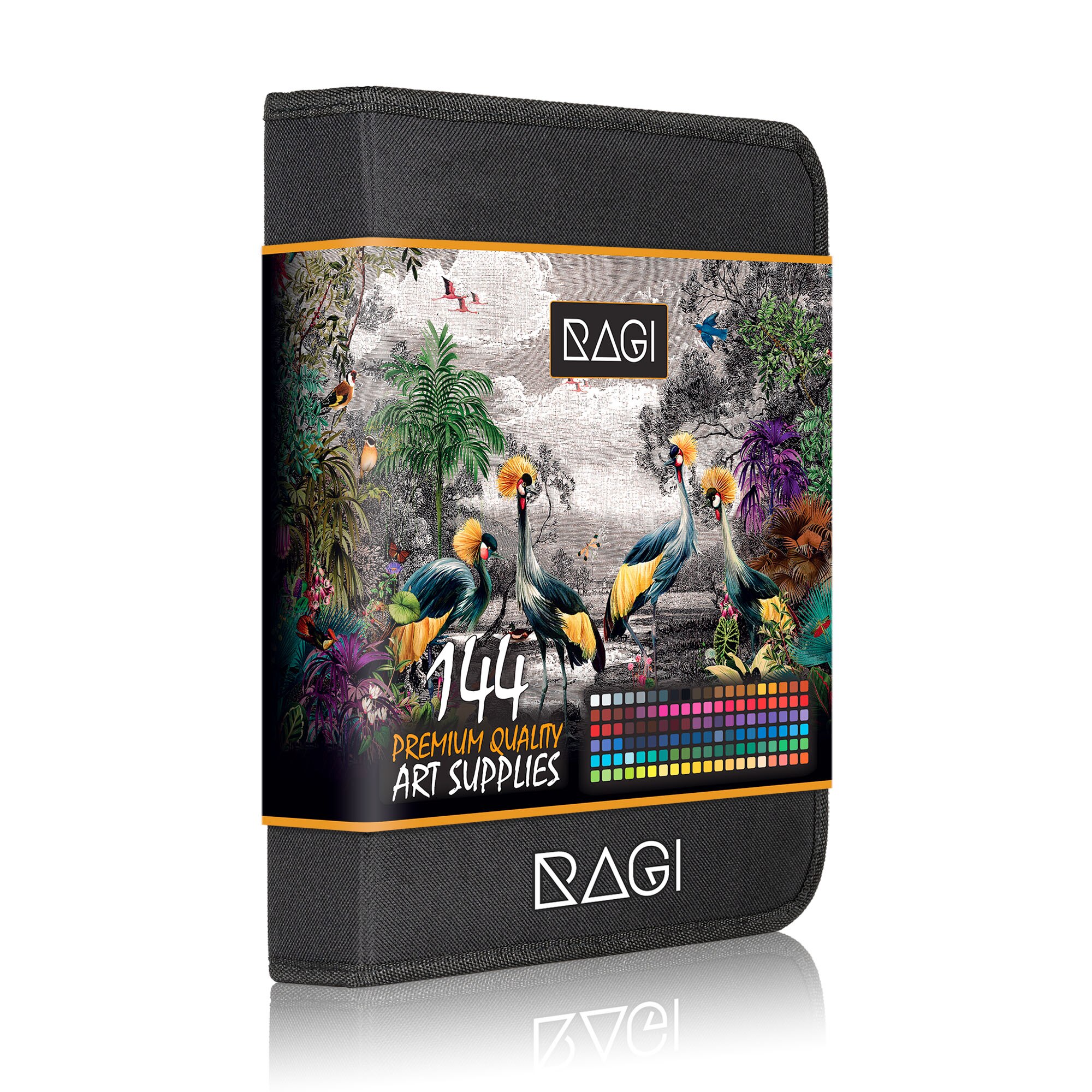 Set profesional de creioane colorate cu accesorii pentru desen si ...