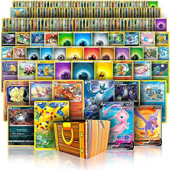 Set 200 carti aleatorii Pokemon, include si carti rare - eMAG.ro