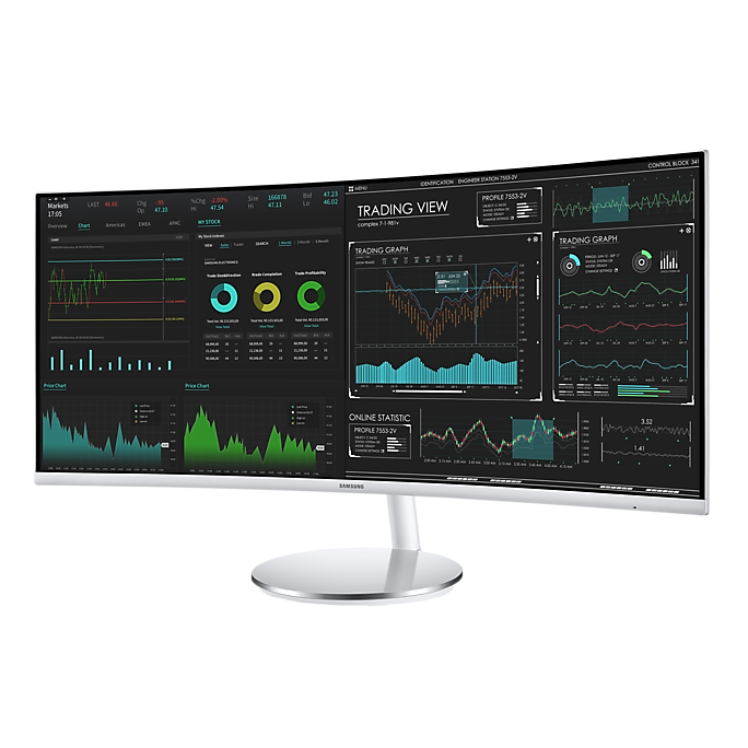 Монитор Gaming Samsung 34", VA QLED, WQHD, 100Hz, 4ms, HDMI ...