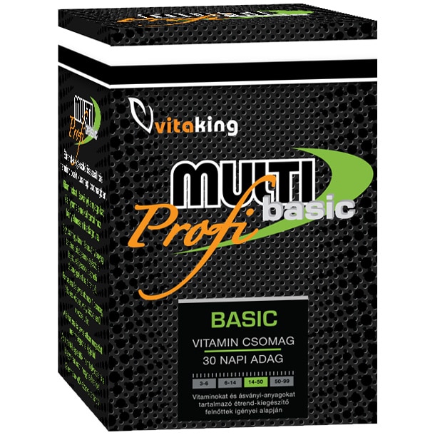 Pachet cu doze zilnice Multi Profi basic, Vitaking, 30 portii - eMAG.ro