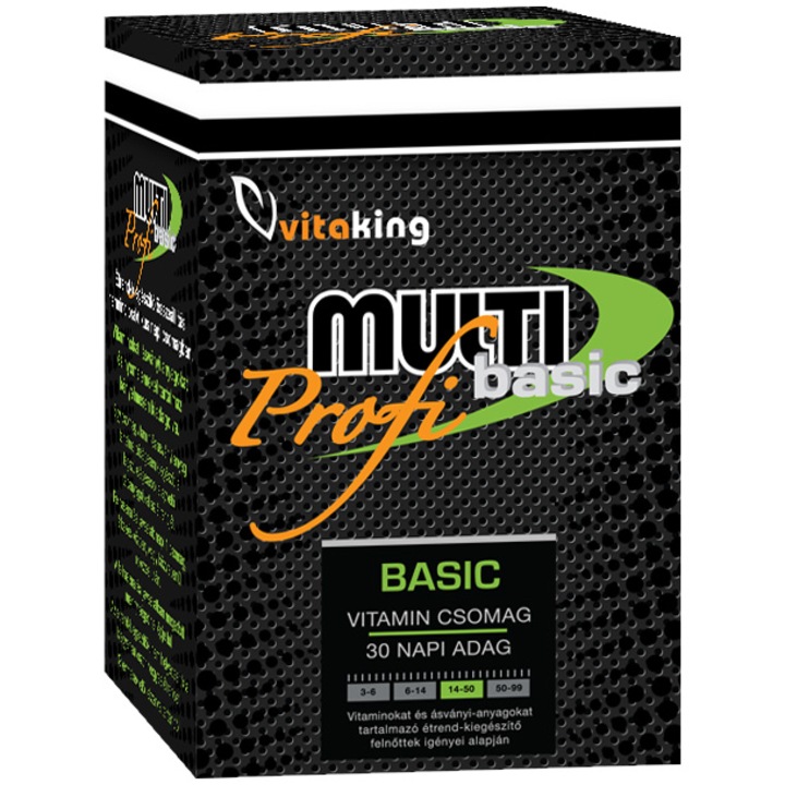 Pachet cu doze zilnice Multi Profi basic, Vitaking, 30 portii - eMAG.ro