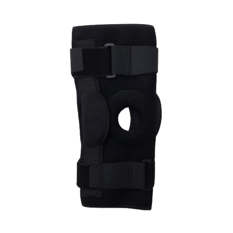 Orteza genunchi mobila, reglabila, cu suport rotula si ligamente, cu ...