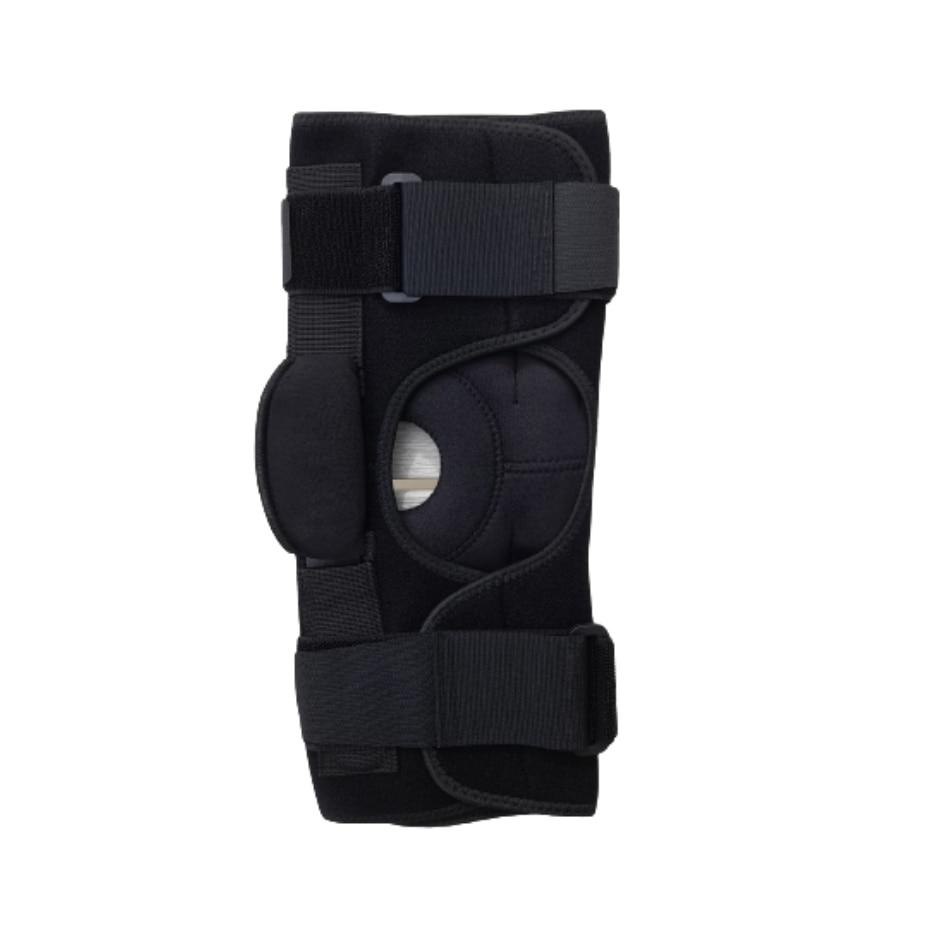 Orteza genunchi mobila, reglabila, cu suport rotula si ligamente, cu ...